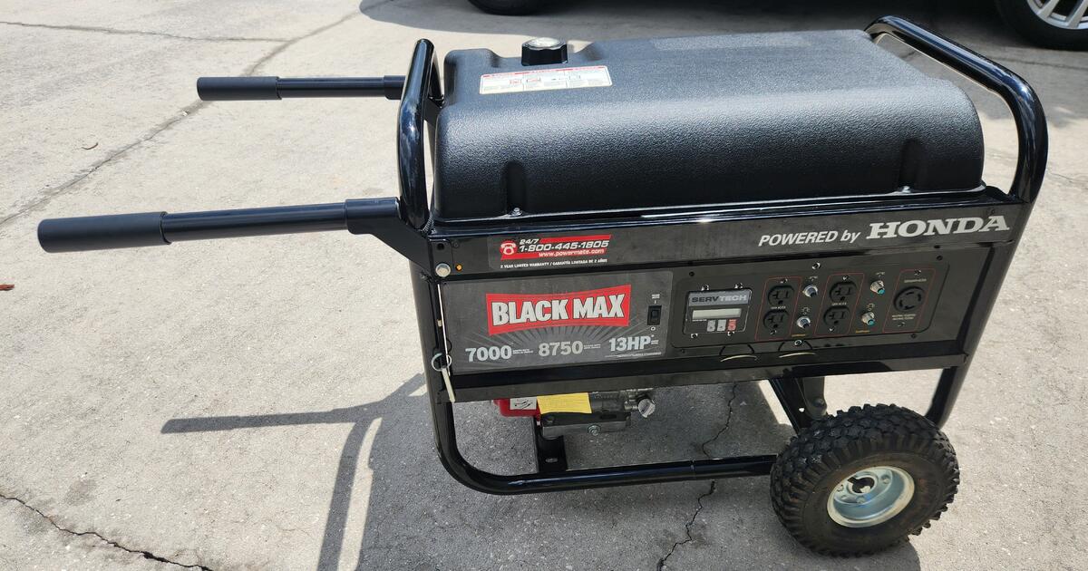 Black Max 8750 Generator