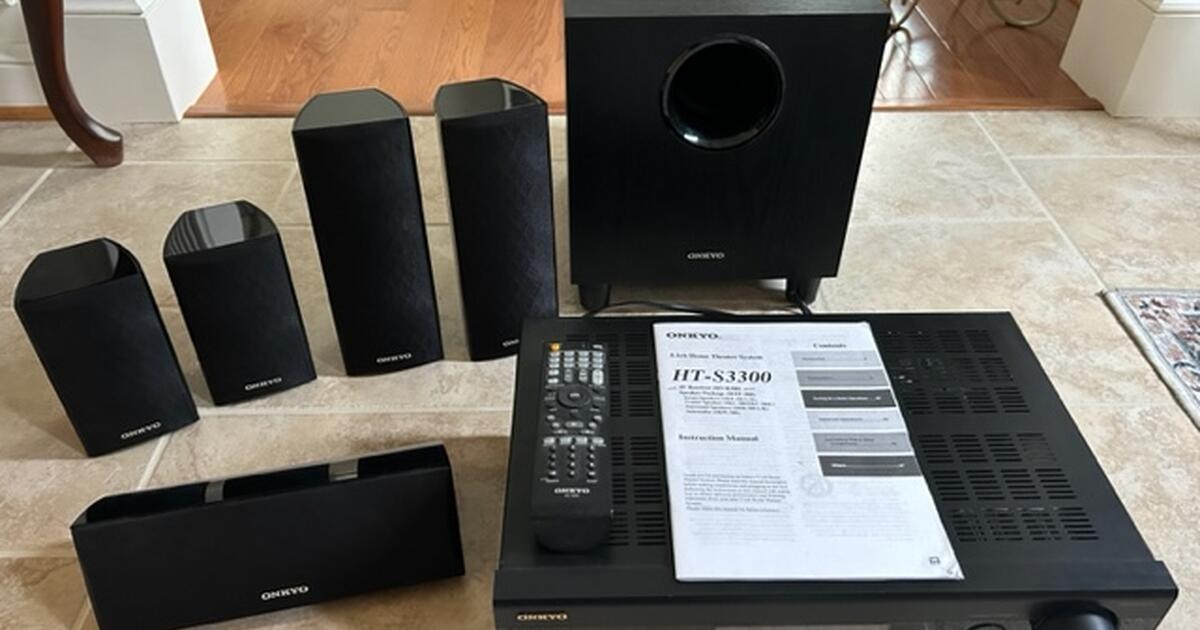 ONKYO 5.1 Ch Home Theater System with Receiver for $100 in Ellicott ...